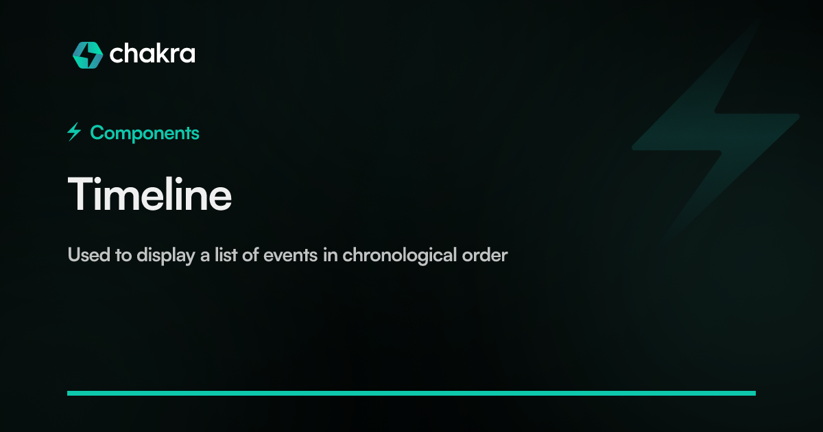Timeline | Chakra UI