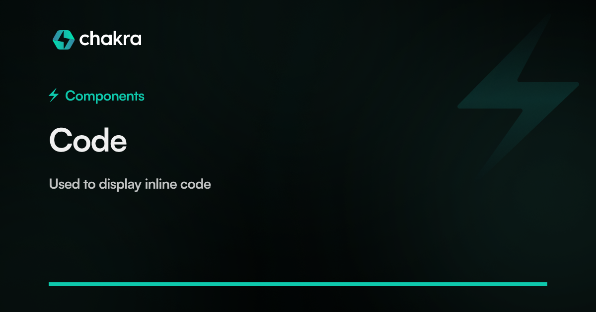 Code | Chakra UI