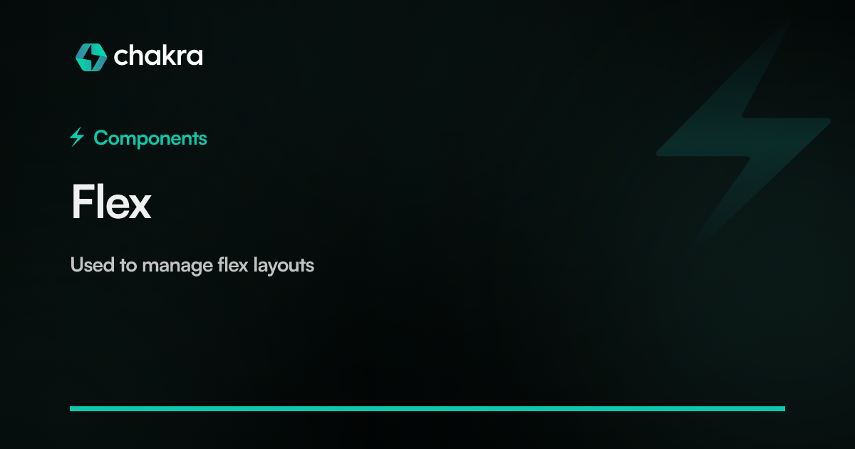 Flex | Chakra UI