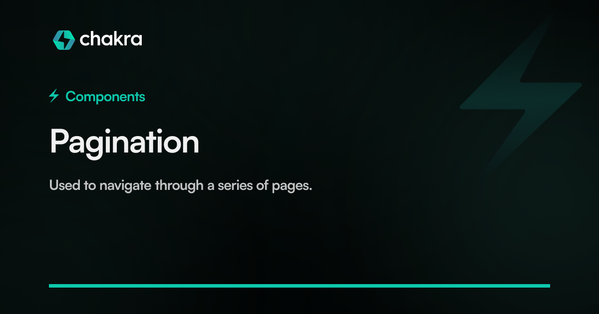 Pagination | Chakra UI