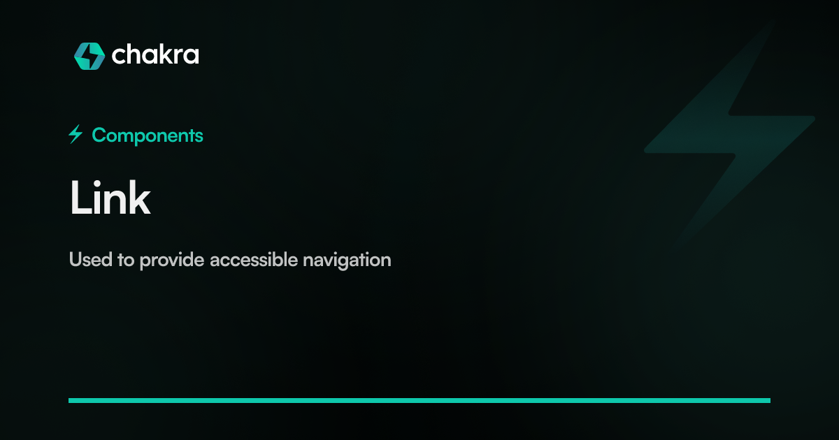 Link | Chakra UI