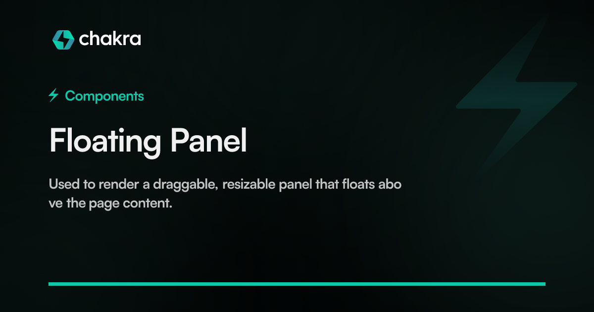 Floating Panel | Chakra UI