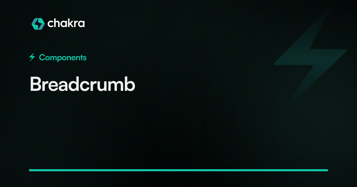 Breadcrumb | Chakra UI