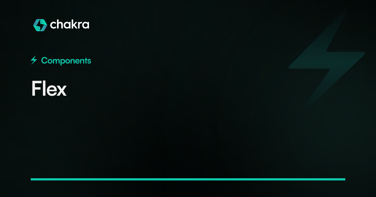 Flex | Chakra UI
