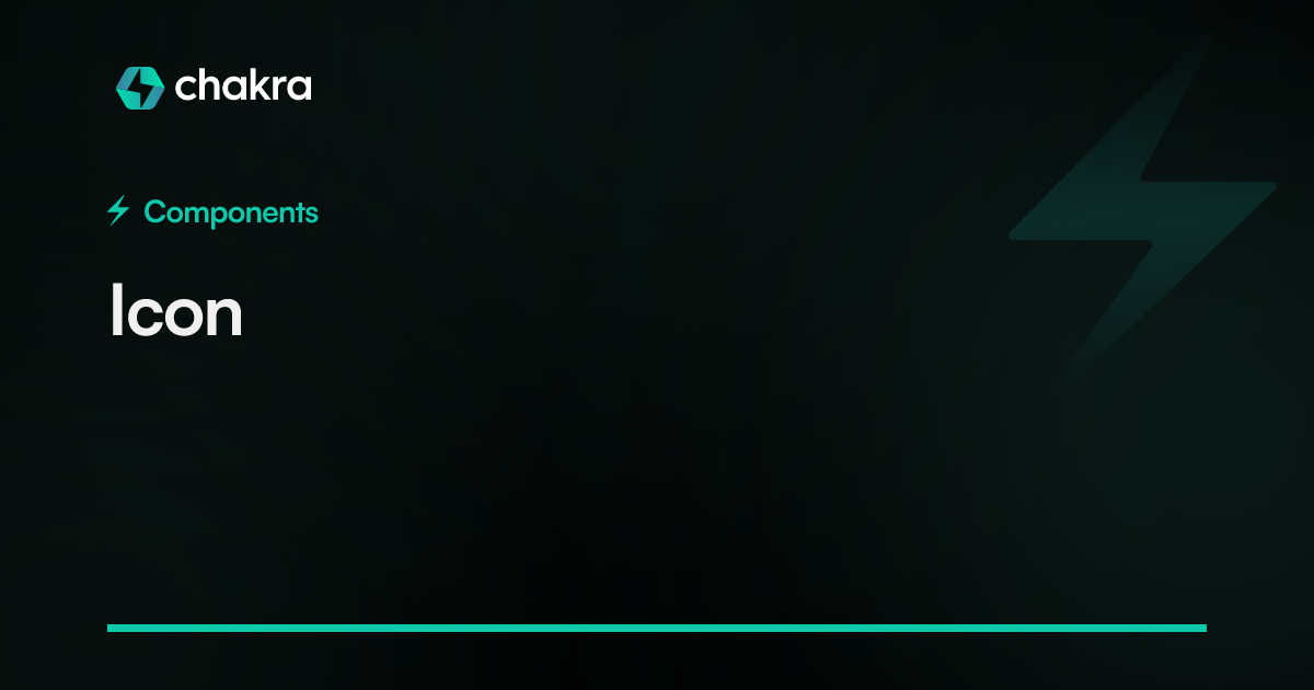 Icon | Chakra UI