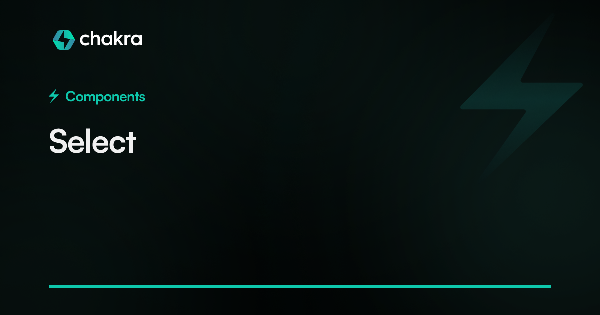 Select | Chakra UI