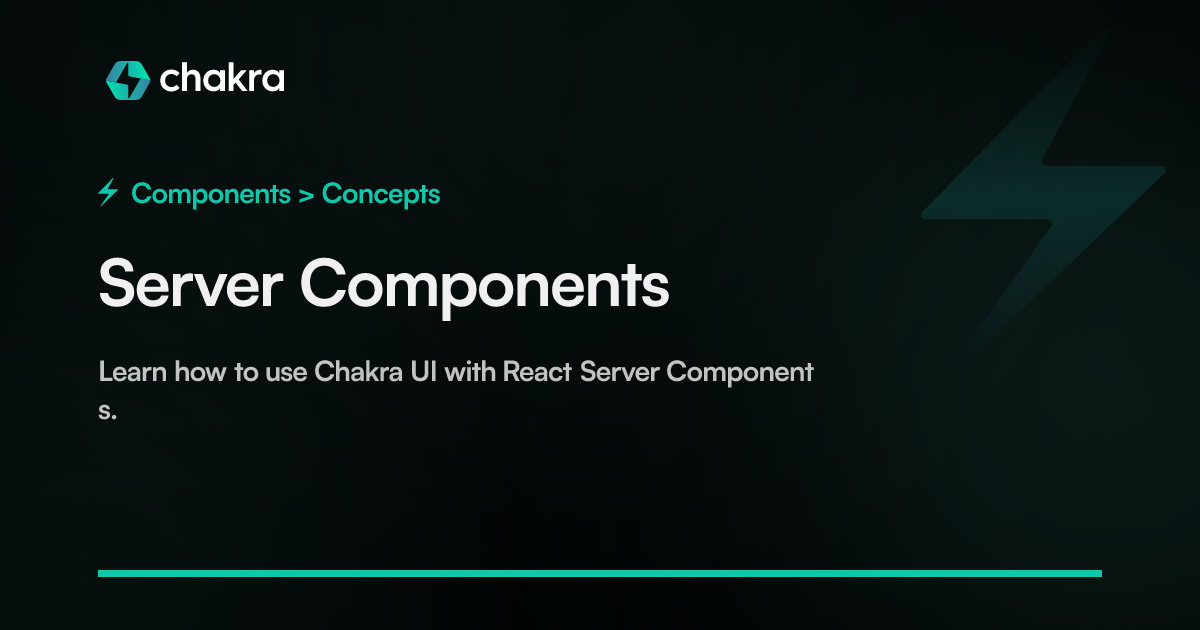 Server Components | Chakra UI