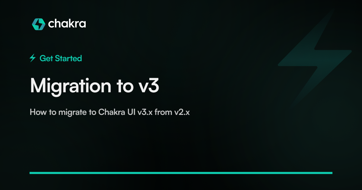 Migration to v3 | Chakra UI