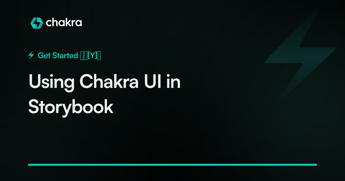 Using Chakra Ui In Storybook Chakra Ui 