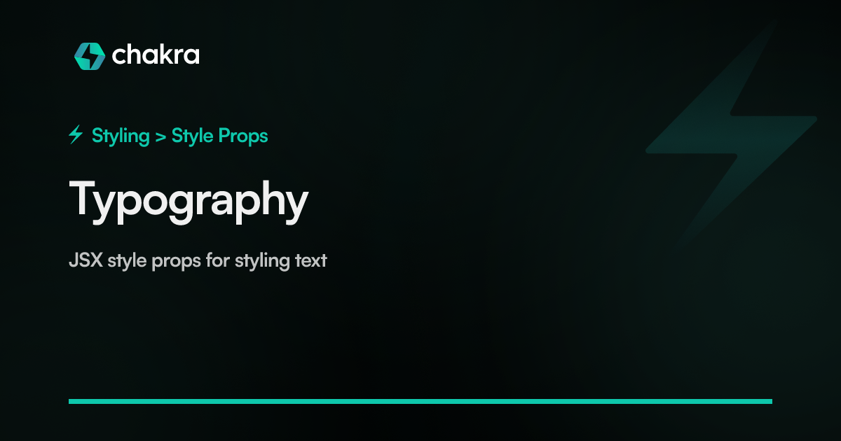 Typography | Chakra UI