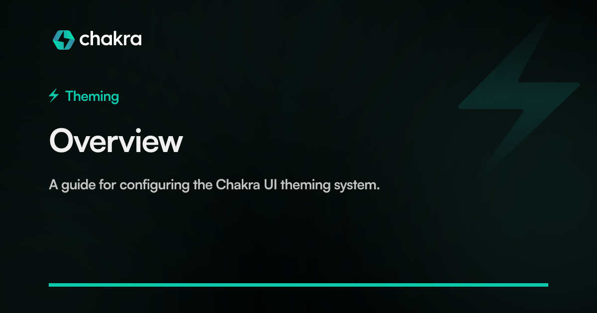 Overview | Chakra UI