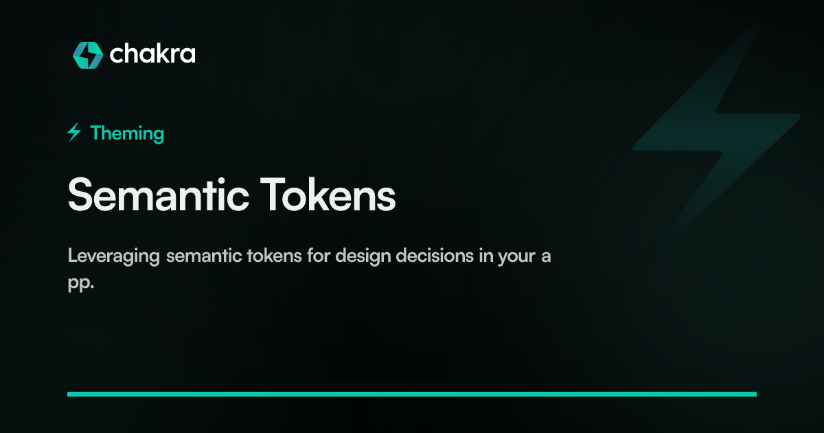 Semantic Tokens | Chakra UI