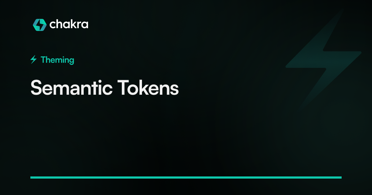 Semantic Tokens Chakra Ui 