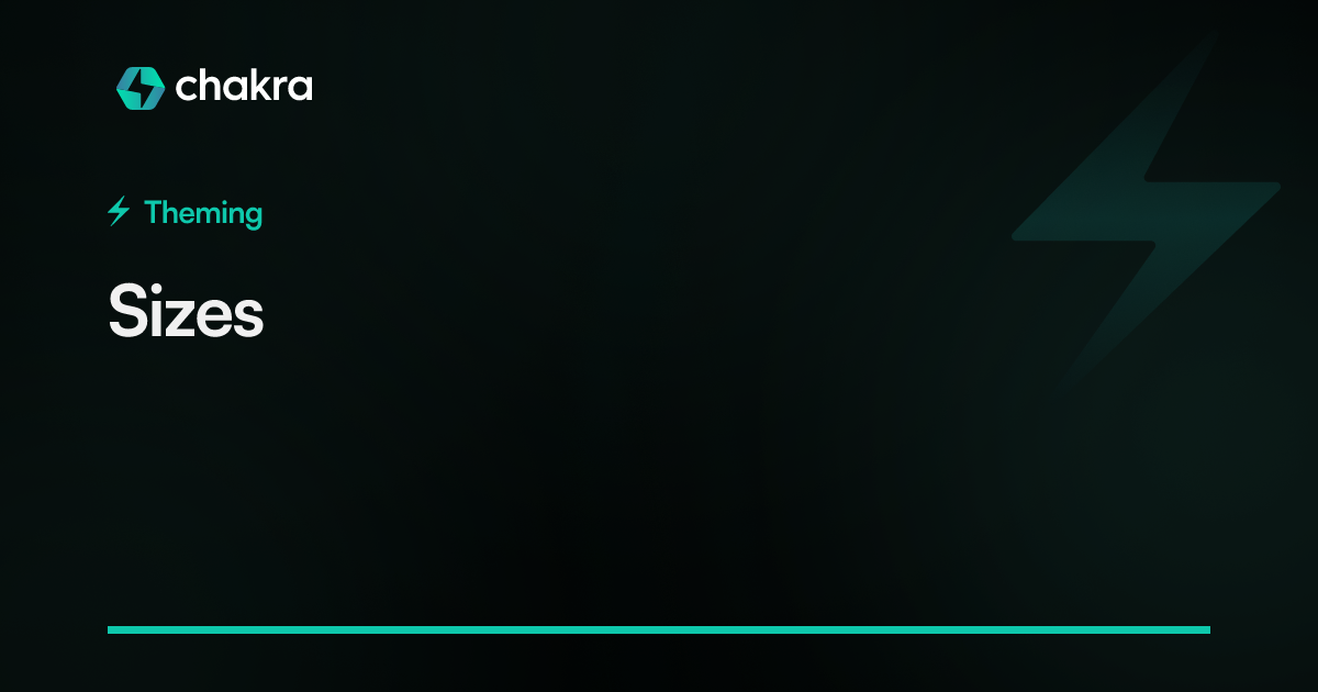 Sizes | Chakra UI