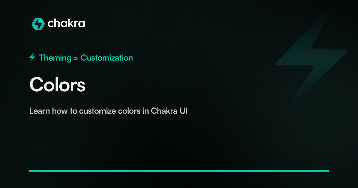 Colors | Chakra UI