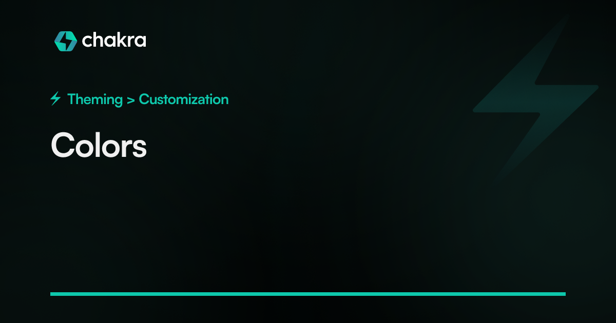 Colors | Chakra UI