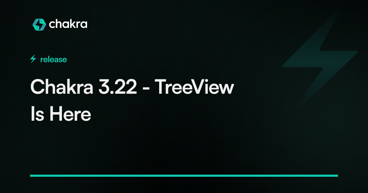 Chakra 3.22 - TreeView Is Here | Chakra UI